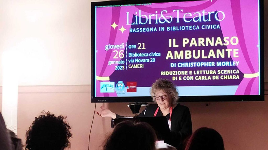 Cameri, in biblioteca lo spettacolo"Migranti” di Carla de Chiara